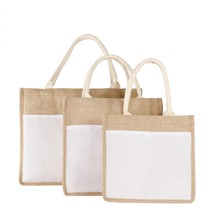 Sublimation Linen Tote Bag-With White Patch - Awesomesub-10years ...